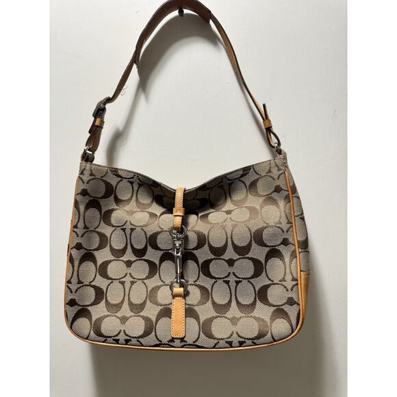 Coach | Bags | Coach Hampton No 69 Hobo Tanbeigebrown Bag Purse In ...